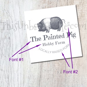 Custom Pig Farm Logo Design: Homestead Branding (digital File) - Etsy