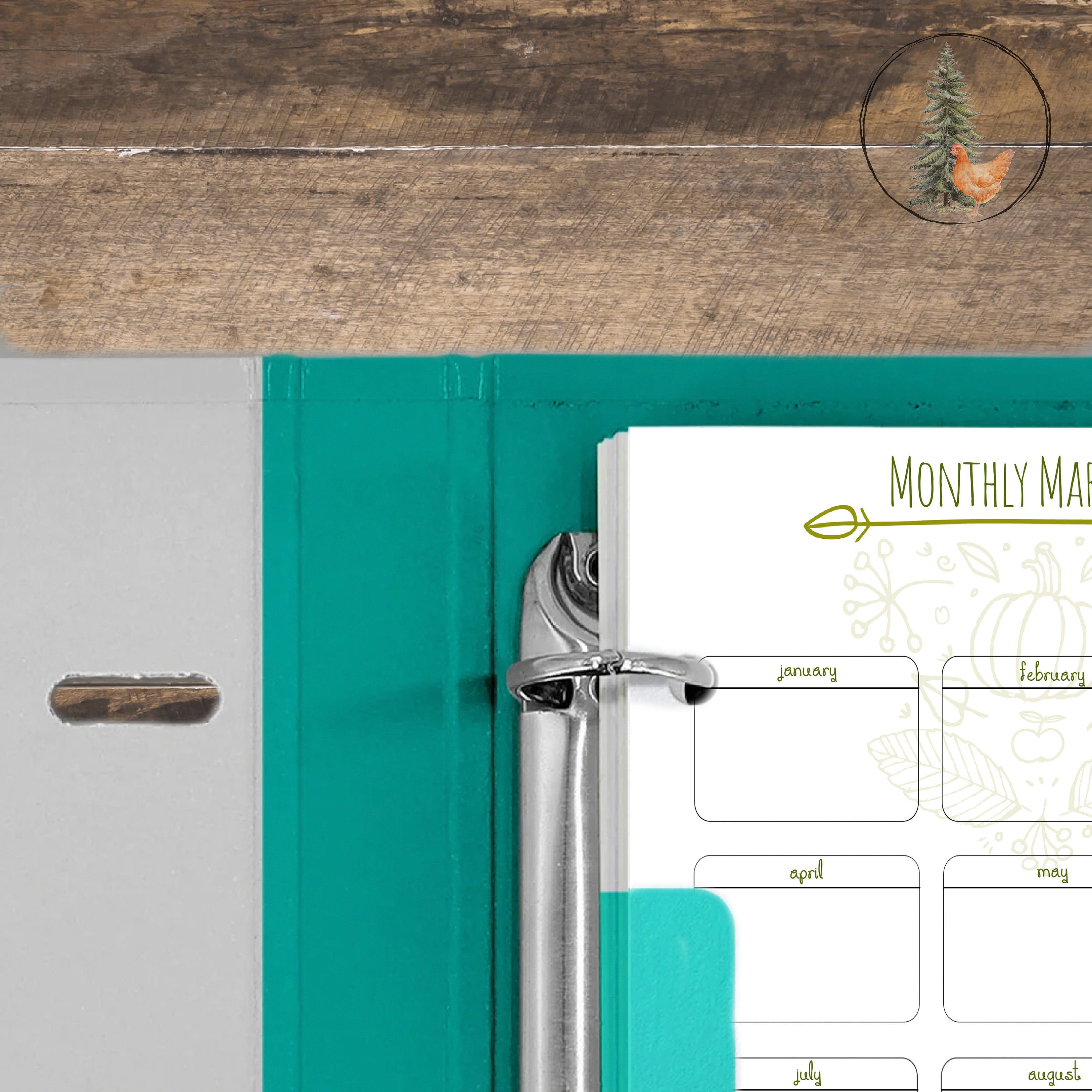 12 Pg Farmers Market Log Book Instant Download Market Logbook Business ...