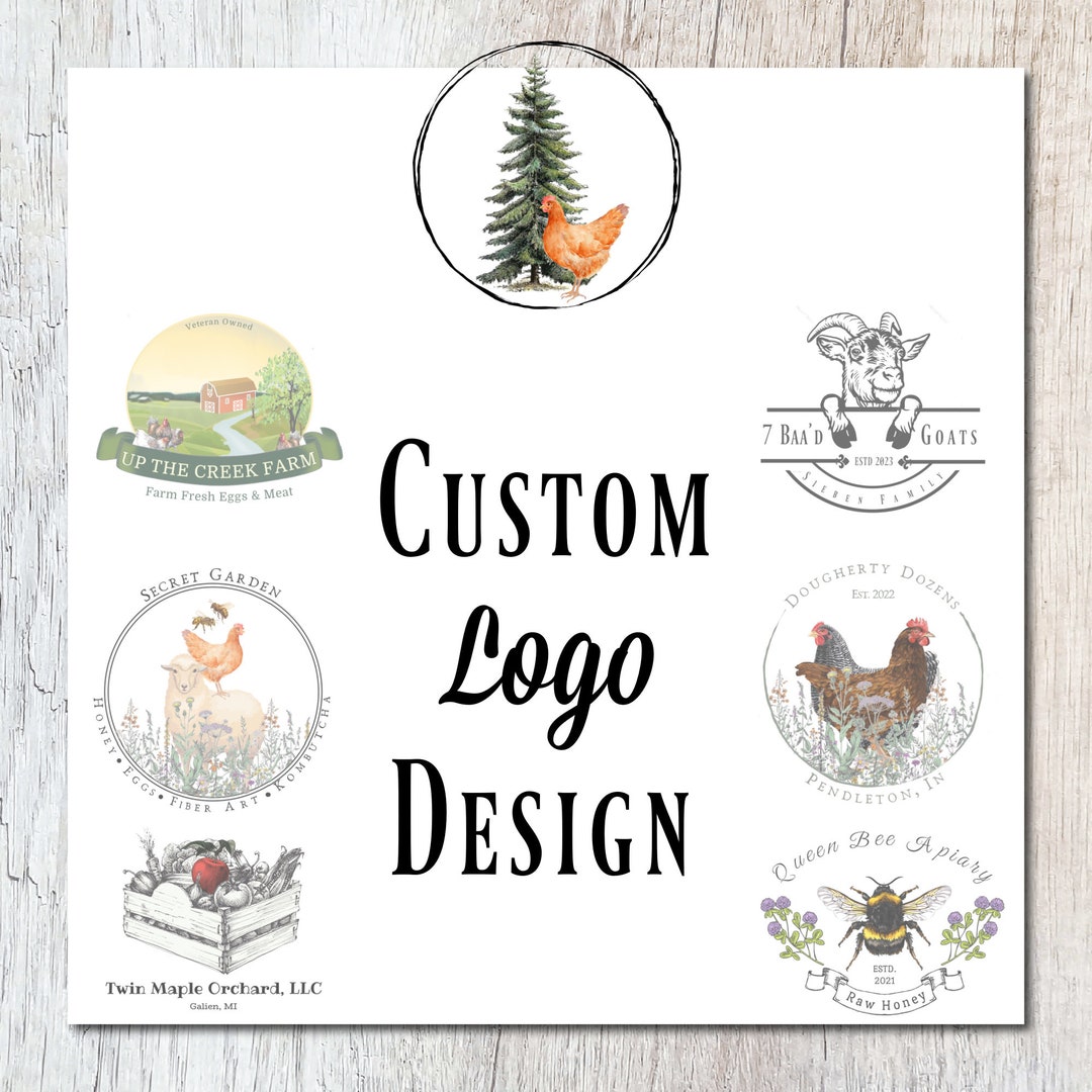 Custom Logo Design Custom Farm Logo Farm Branding Homestead - Etsy
