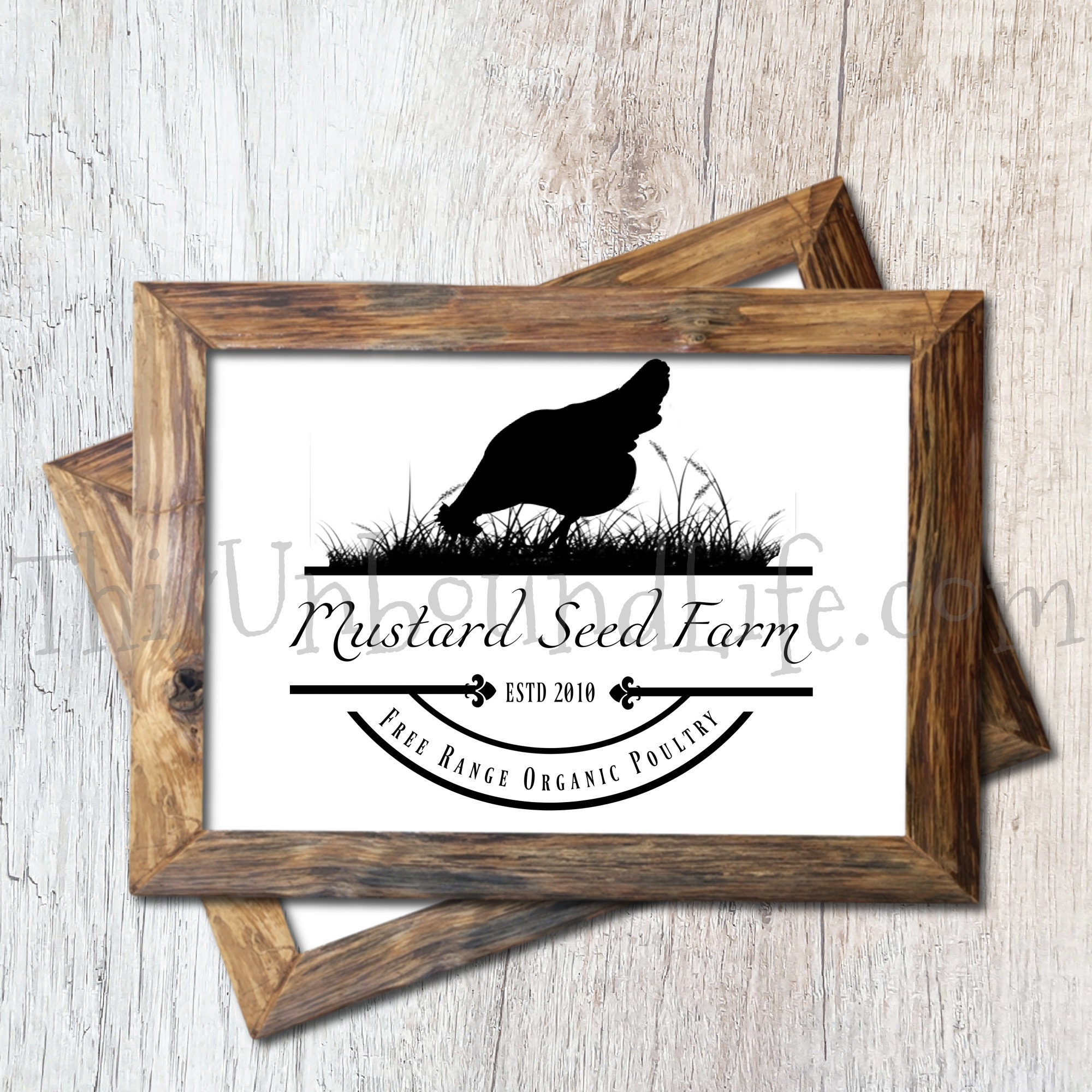 Custom Farm Chicken Logo Design: Homestead Branding (digital File) - Etsy