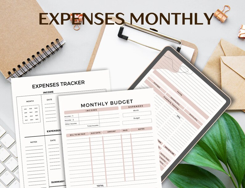 Printable Budget Planner Bundle: Monthly, Weekly Trackers (PDF) - Etsy