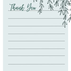 Thank You Template **digital Download Only/completely Customizable** - Etsy