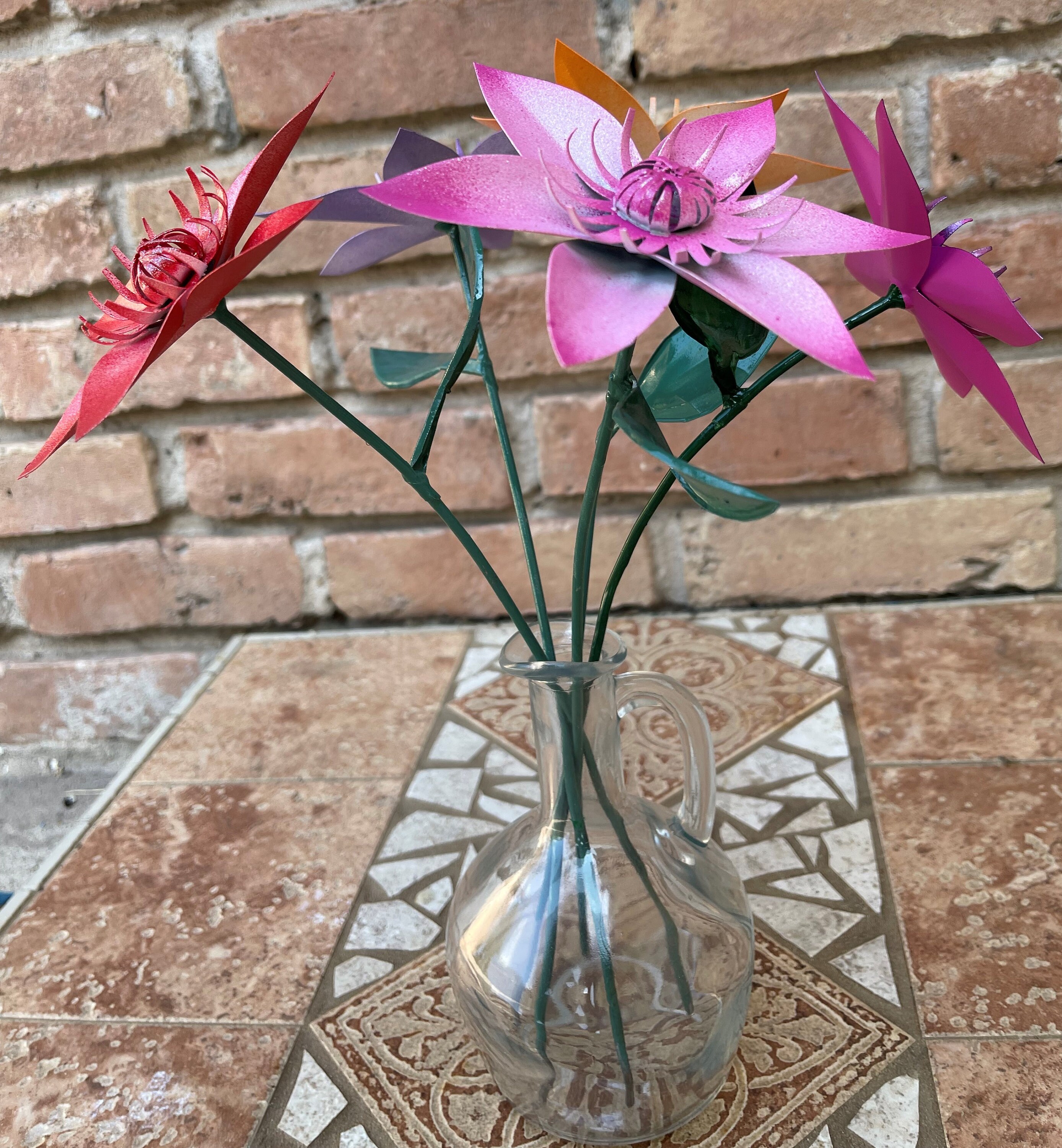 Metal Flower Bouquet - Etsy
