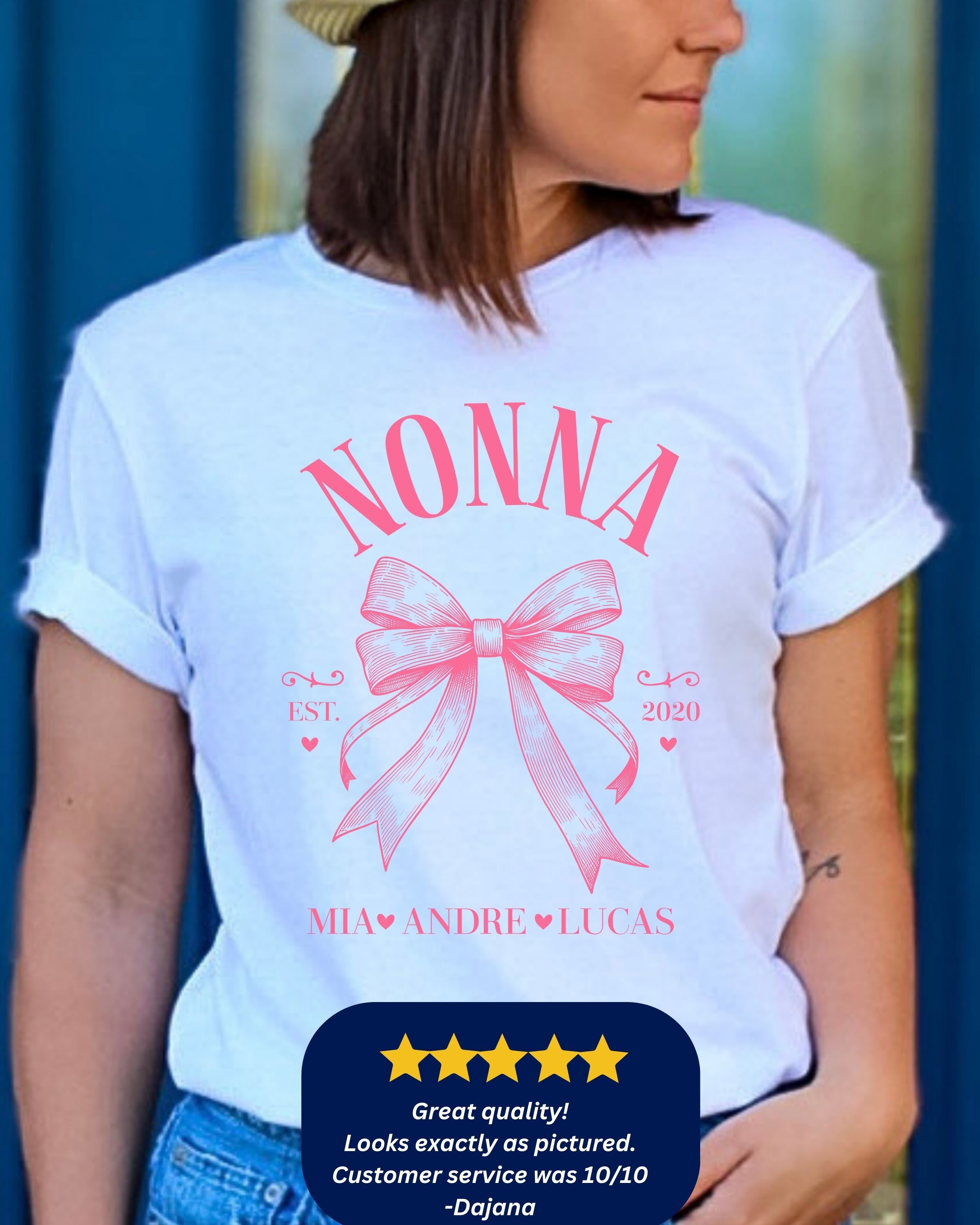 Nonna Bow Shirt, Coquette Sweatshirt for Grandma, Coquette Ribbon ...