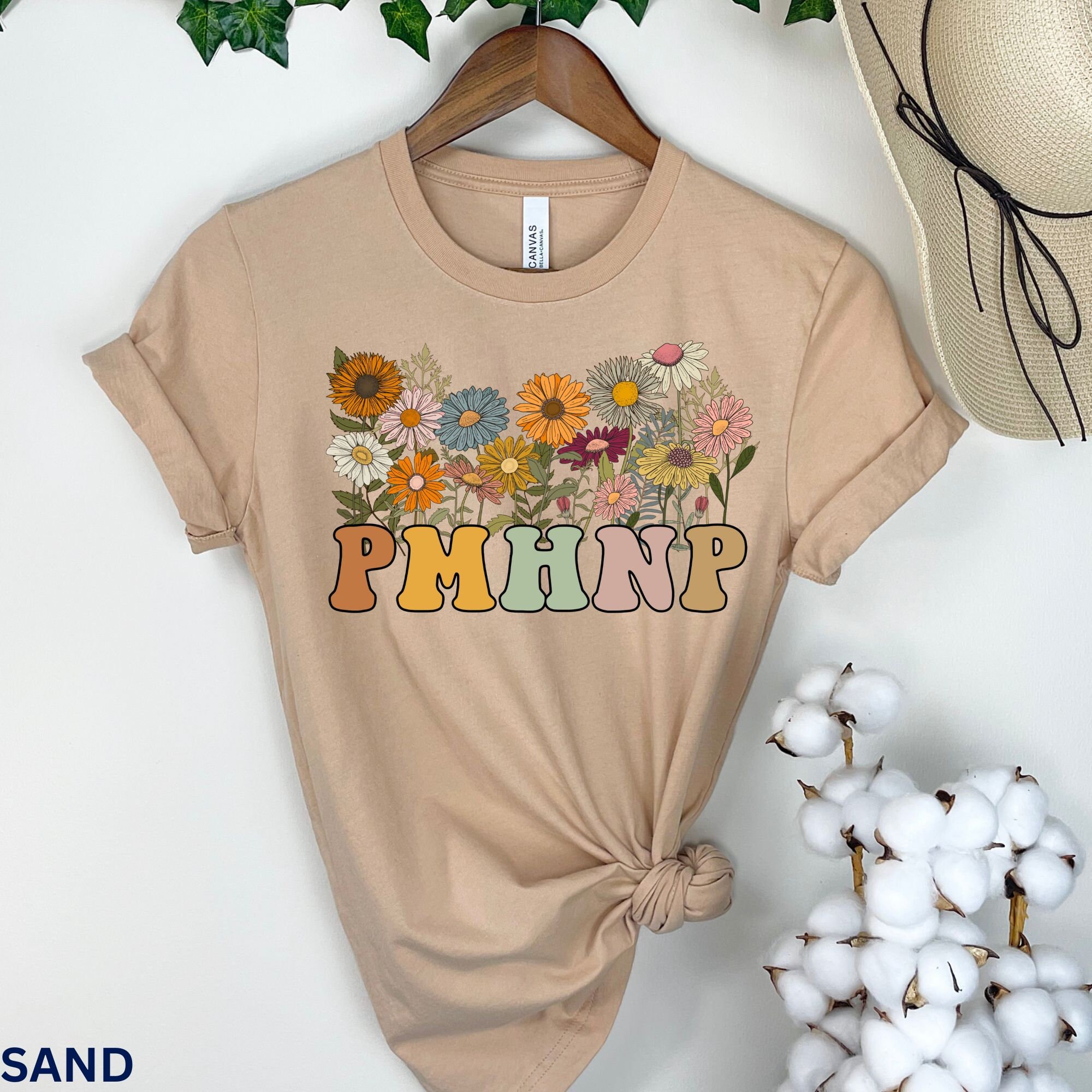 PMHNP Graduation Gift Shirts for Women Psych Nurse Retro Floral Tshirt ...