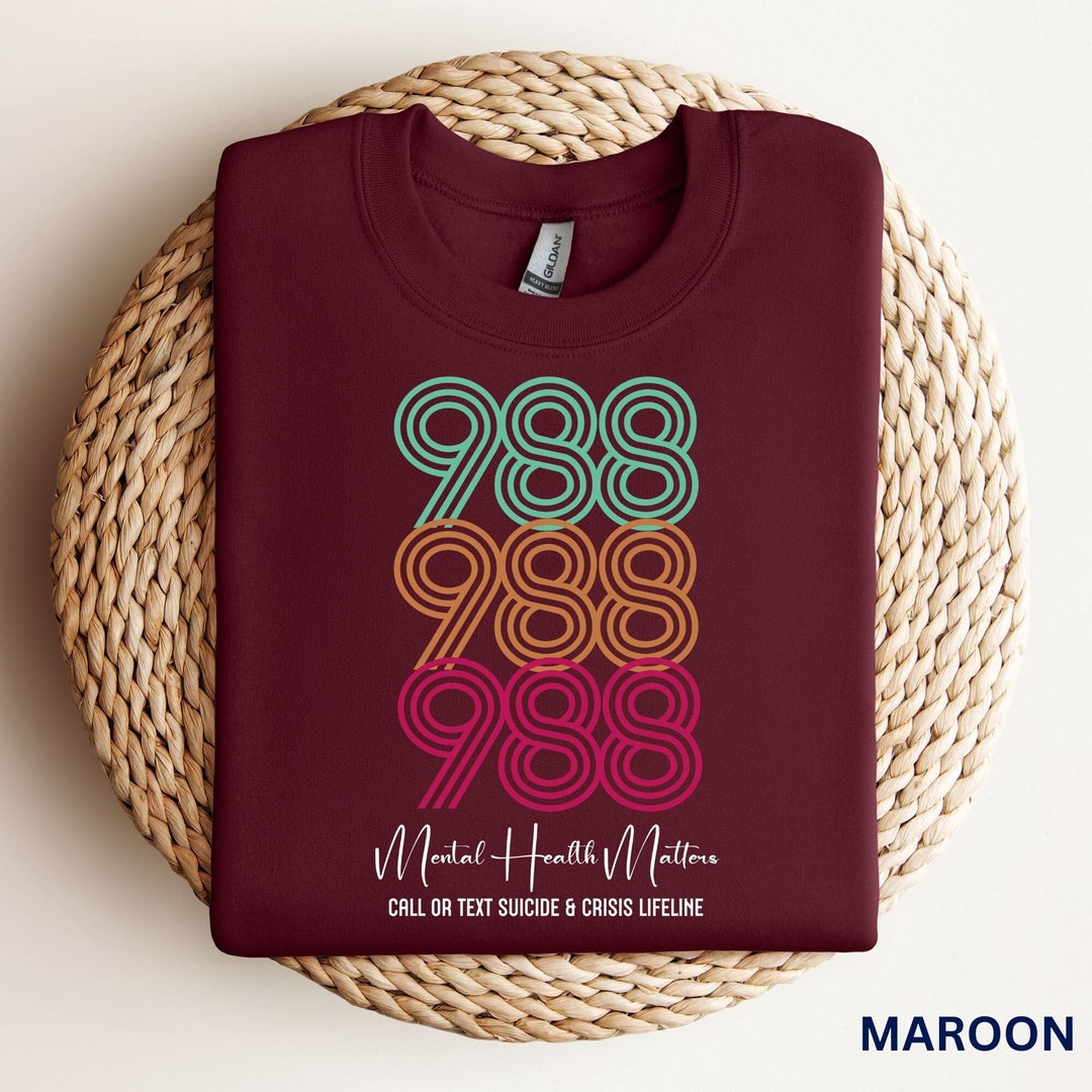 988 Sweatshirt for Women Mental Health Matter Shirt Suicide - Etsy