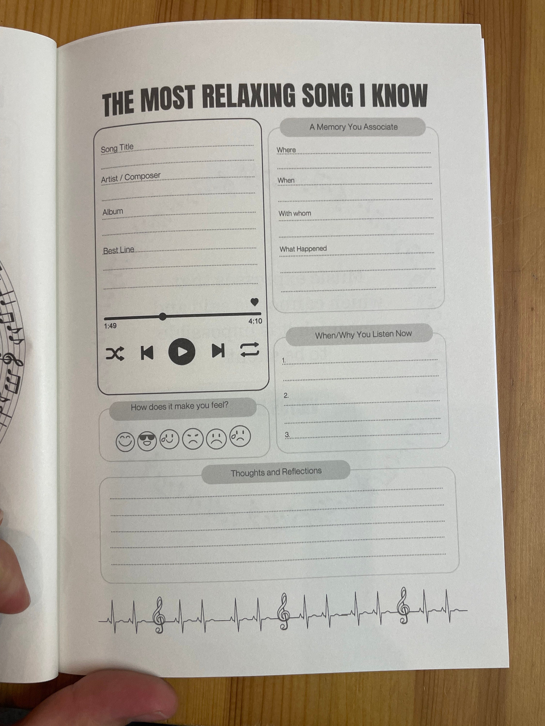 My Life in Music Journal: Reflect on the Soundtrack of Your Life - Etsy