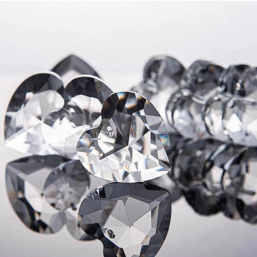 Heart Shaped Crystal Prisms, Sun Catcher, Rainbow Makers ( 2 Pieces ...