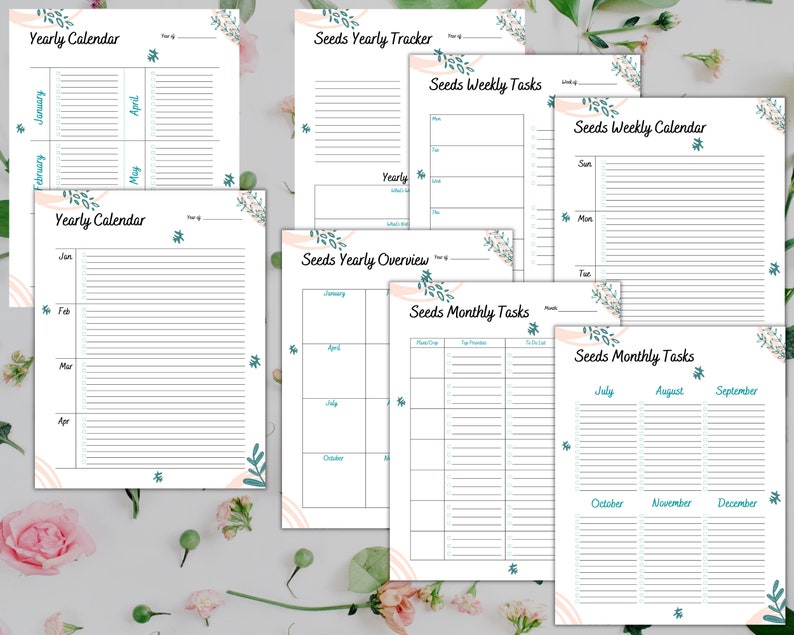 Seed Planner, Seed Planting Guide, Seed Planting Tracker, Seed Calendar ...