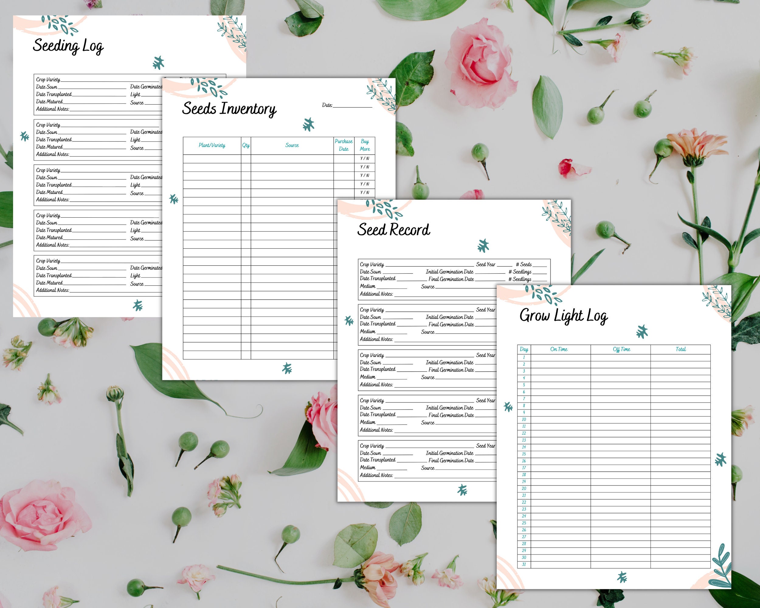 Seed Planner, Seed Planting Guide, Seed Planting Tracker, Seed Calendar ...