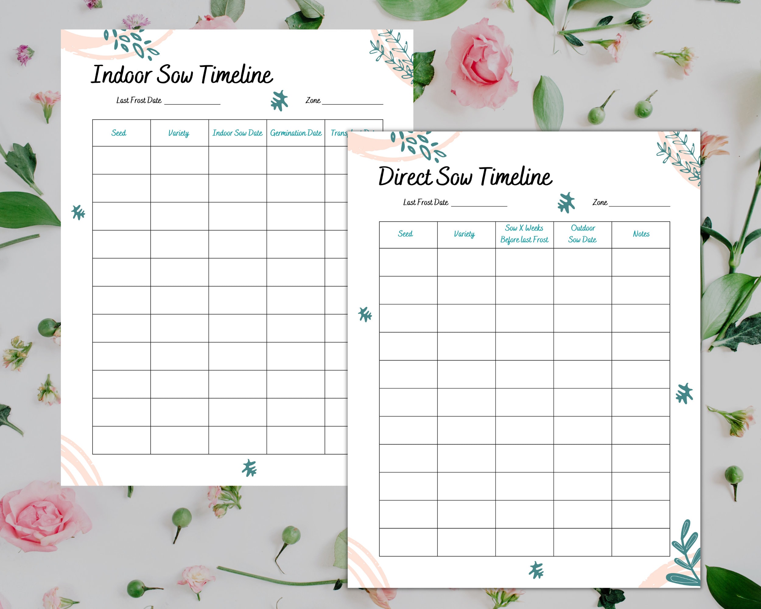 Seed Planner, Seed Planting Guide, Seed Planting Tracker, Seed Calendar ...