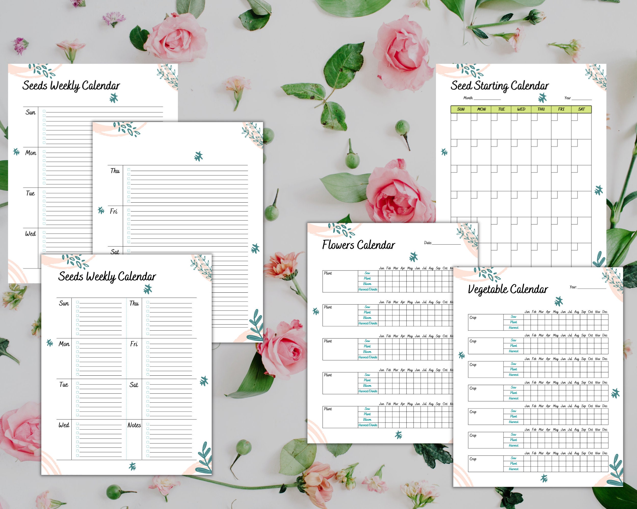 Seed Planner, Seed Planting Guide, Seed Planting Tracker, Seed Calendar ...