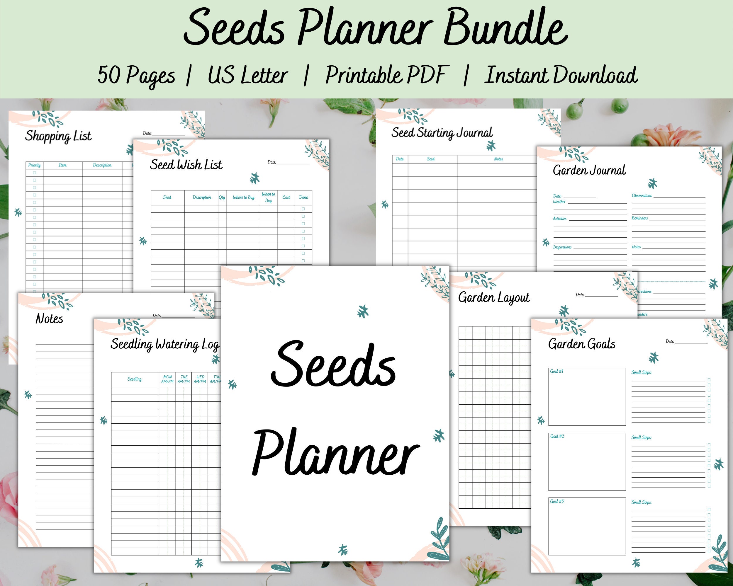 Seed Planner, Seed Planting Guide, Seed Planting Tracker, Seed Calendar ...