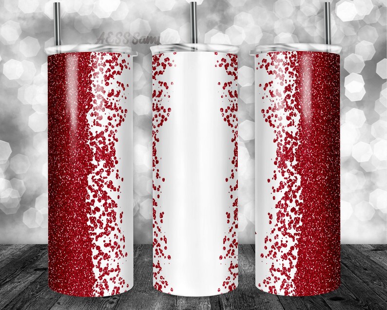 Red Sparkly Splash Drip Tumbler Wrap - PNG for 20oz Tumblers - Tumbler ...