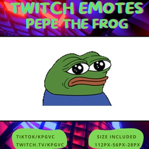 Pepe the Frog Animated Twitch Discord Emote - Etsy