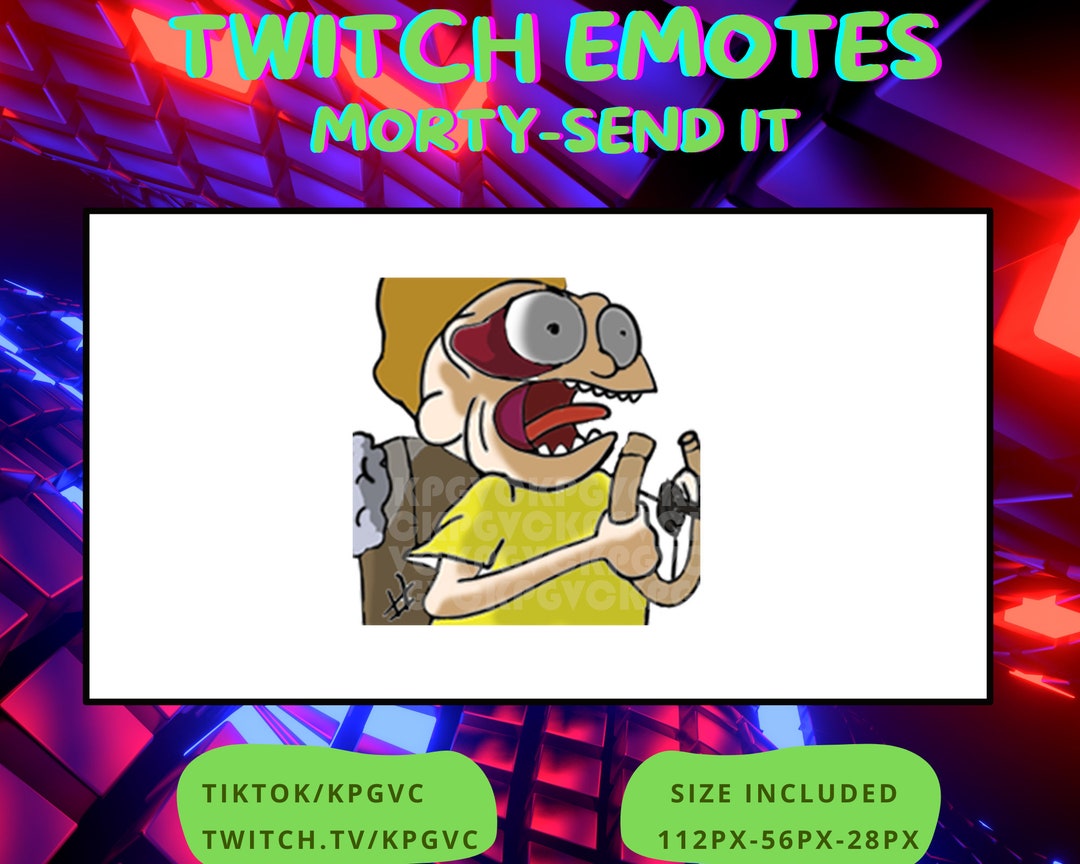 Rick and Morty Anime Twitch Discord Youtube Emote - Etsy