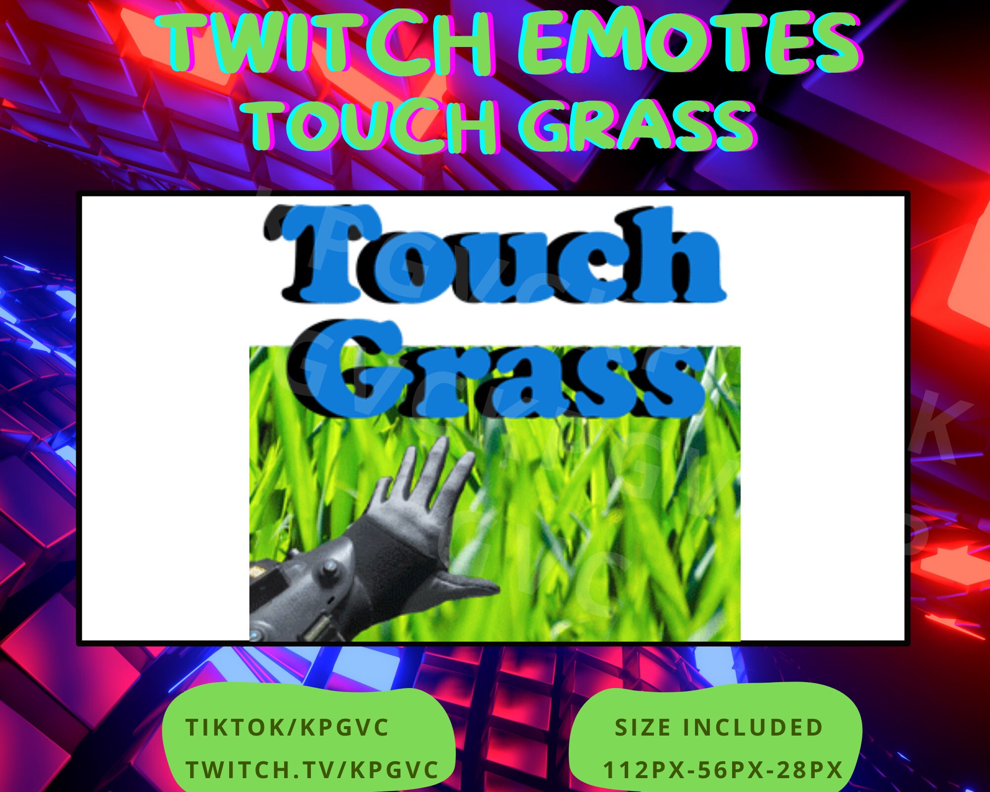 Touch Grass Animated Twitch Discord Emote Apex Legends Warzone - Etsy