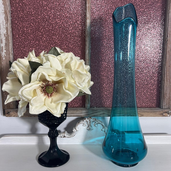 L.e. Smith Glass Swung Vases - Etsy