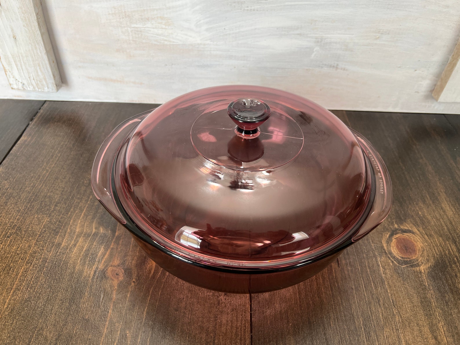 Corning Ware Visions Cranberry 2L Casserole With Original Lid - Etsy