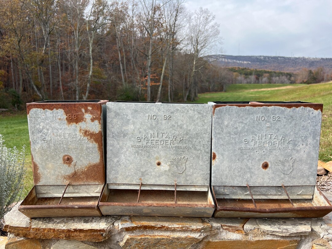Nelson Product Galvanized Sanitary Feeders #88 and #92**3 SOLD ...