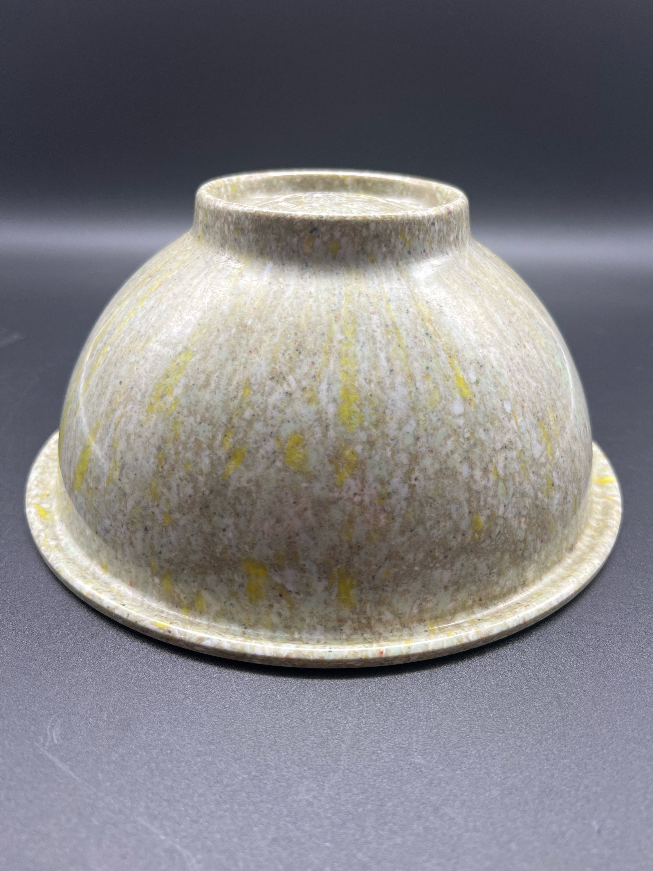 Texas Yellow/gray/brown Splatter Ware Bowl #111, Splatter Ware Melmac ...