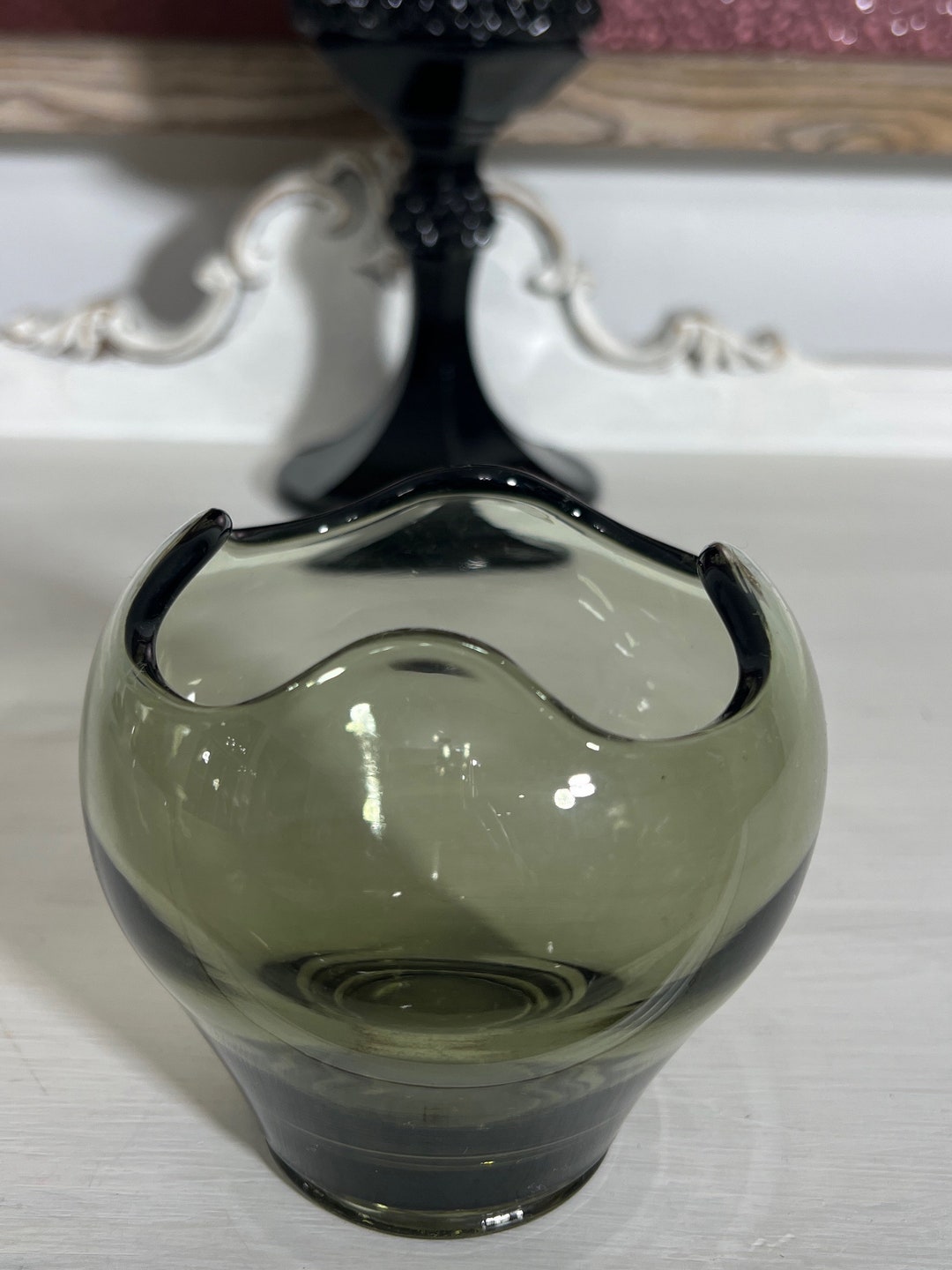 Viking Epic Rose Bowl in Charcoal, 1960's - Etsy