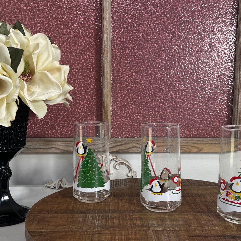 Christmas Glassware - Etsy