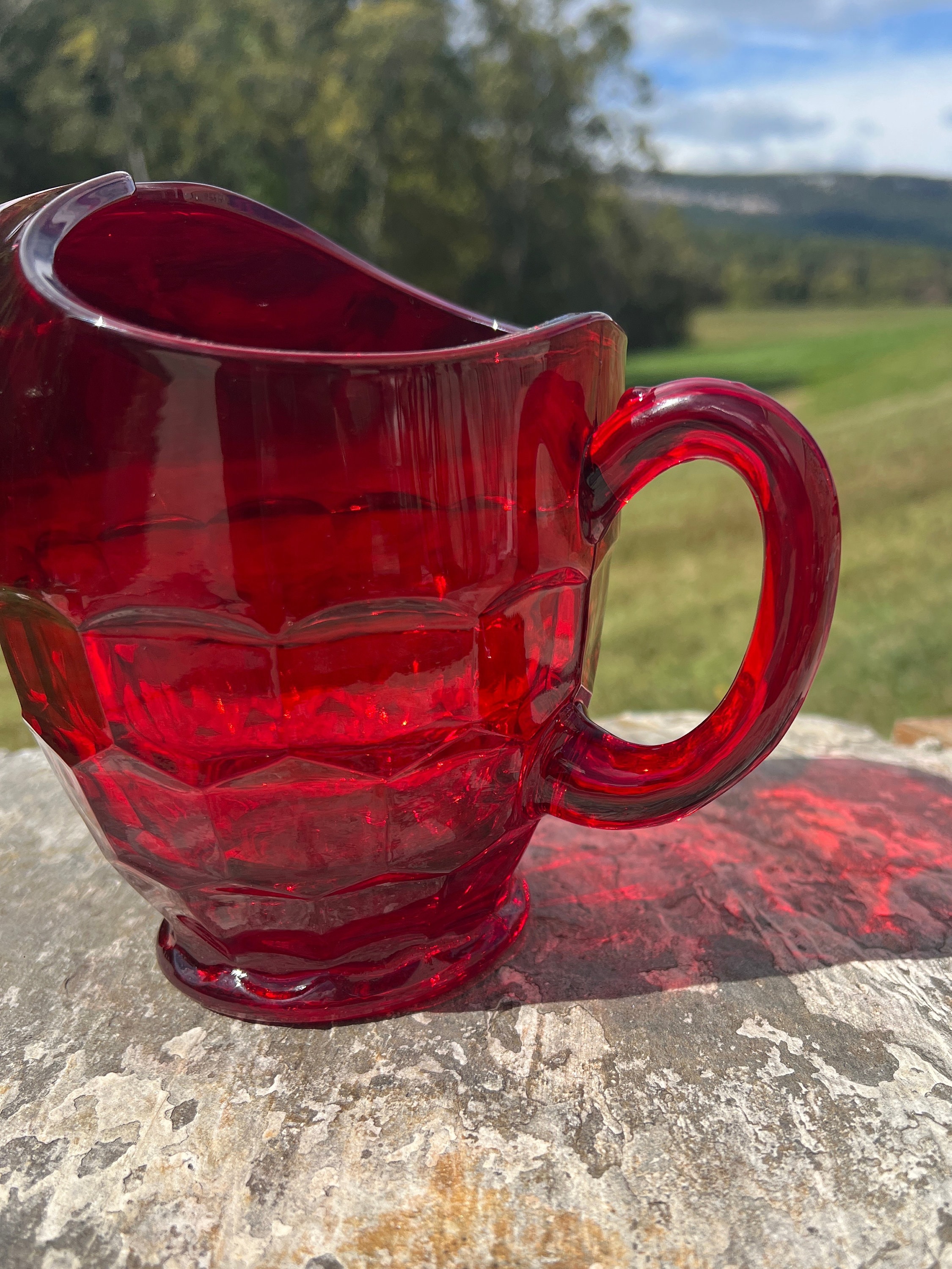 Viking Georgian Ruby 30 Oz. Pitcher - Etsy