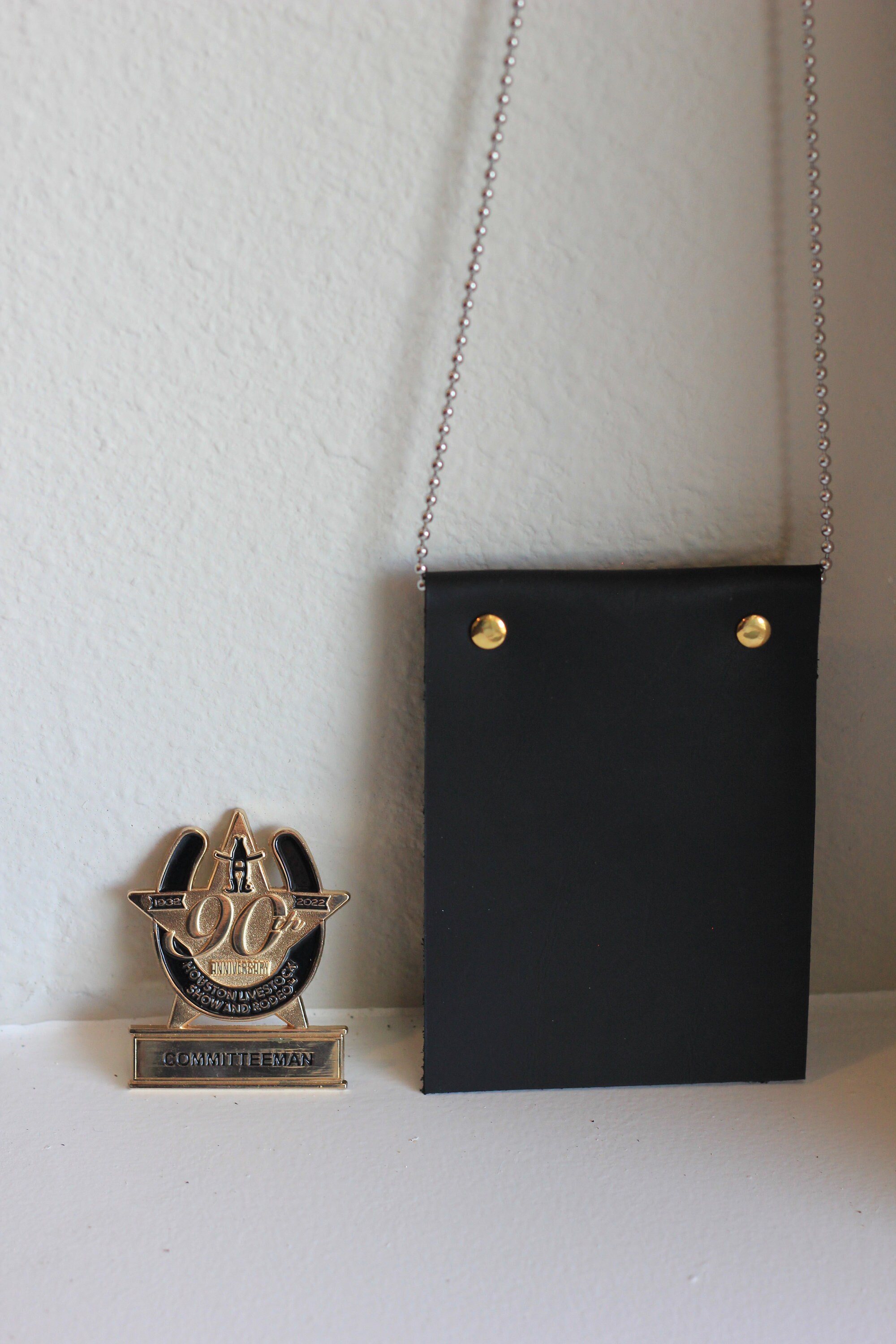 Leather Badge Holder Perfect for Rodeo Committee Badges - Etsy