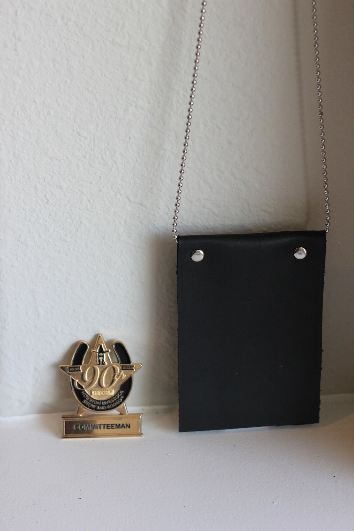 Leather Badge Holder Perfect for Rodeo Committee Badges - Etsy