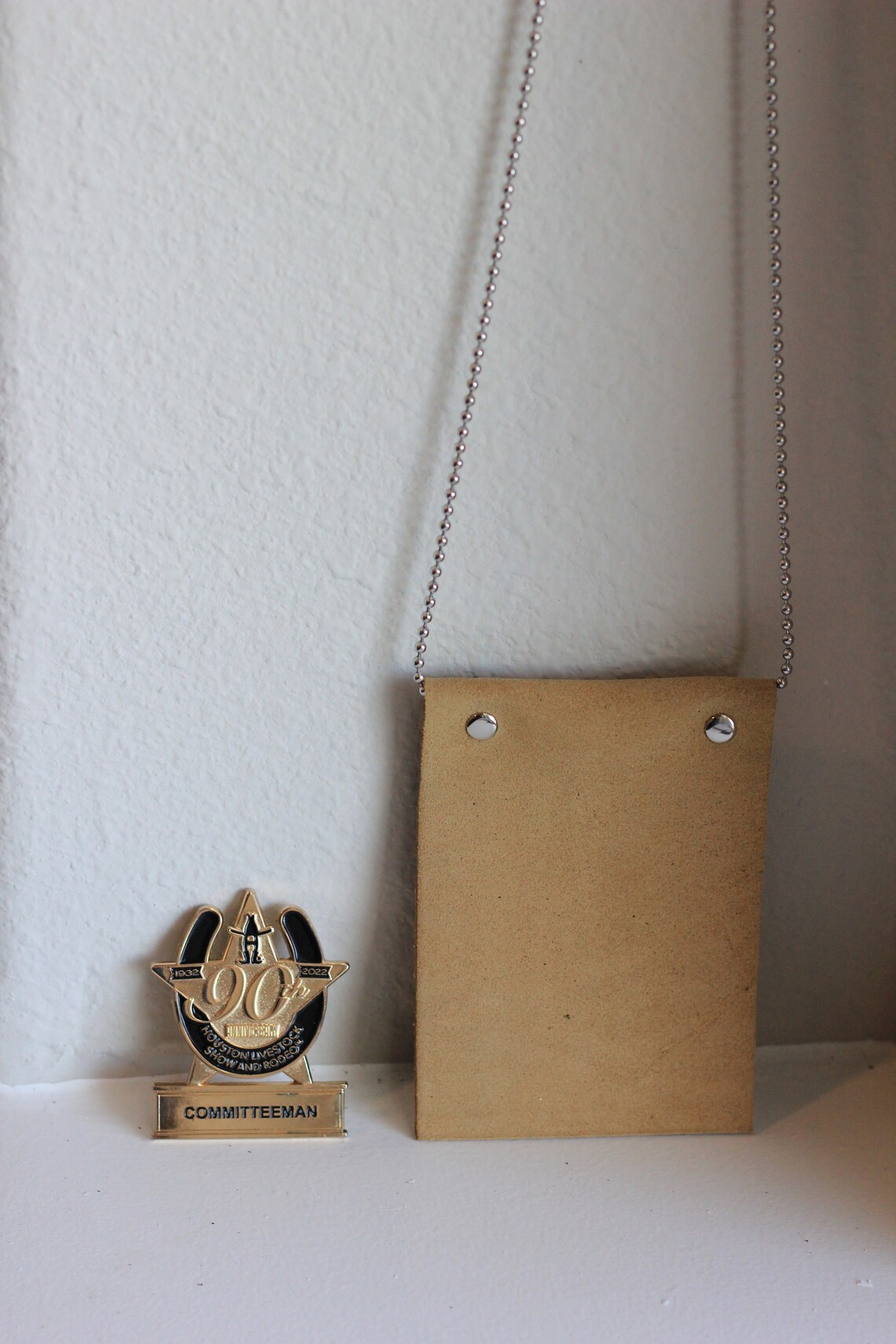 Leather Badge Holder Perfect for Rodeo Committee Badges - Etsy