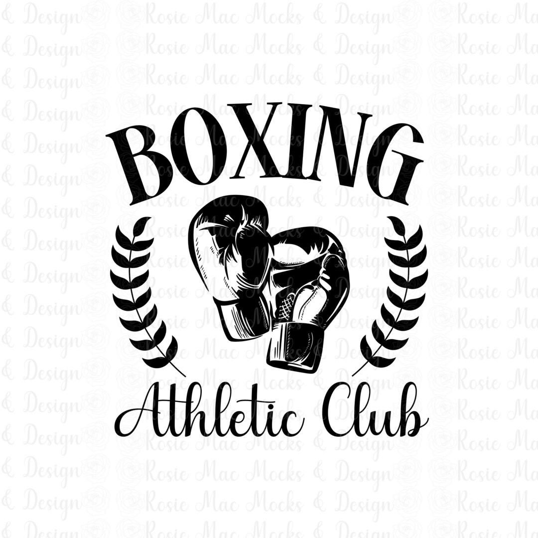 Boxing PNG Preppy Athletic Club Digital Download for Sports Mom Cute ...