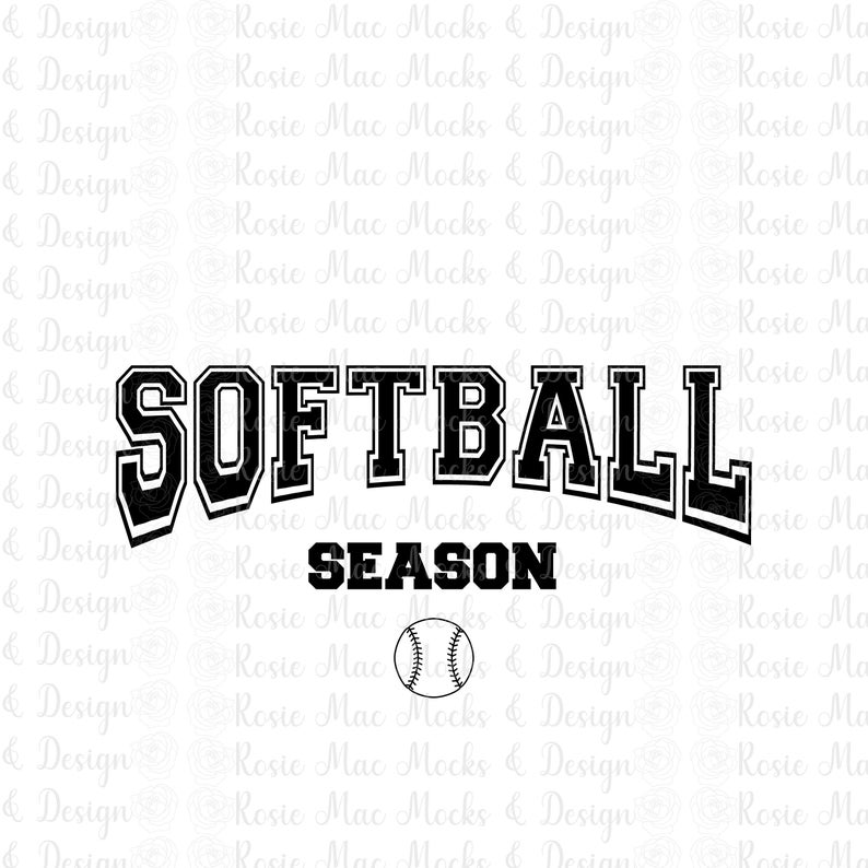 Softball Season PNG Preppy Softball Digital Downloads Collegiate ...