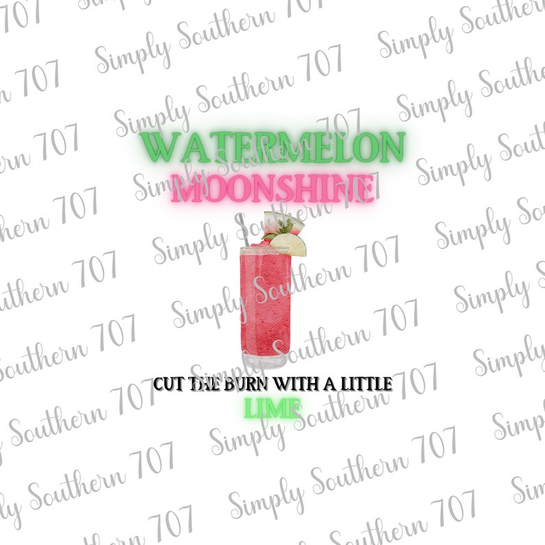Retro Watermelon Moonshine PNG Digital Downloads PNG Download Western ...