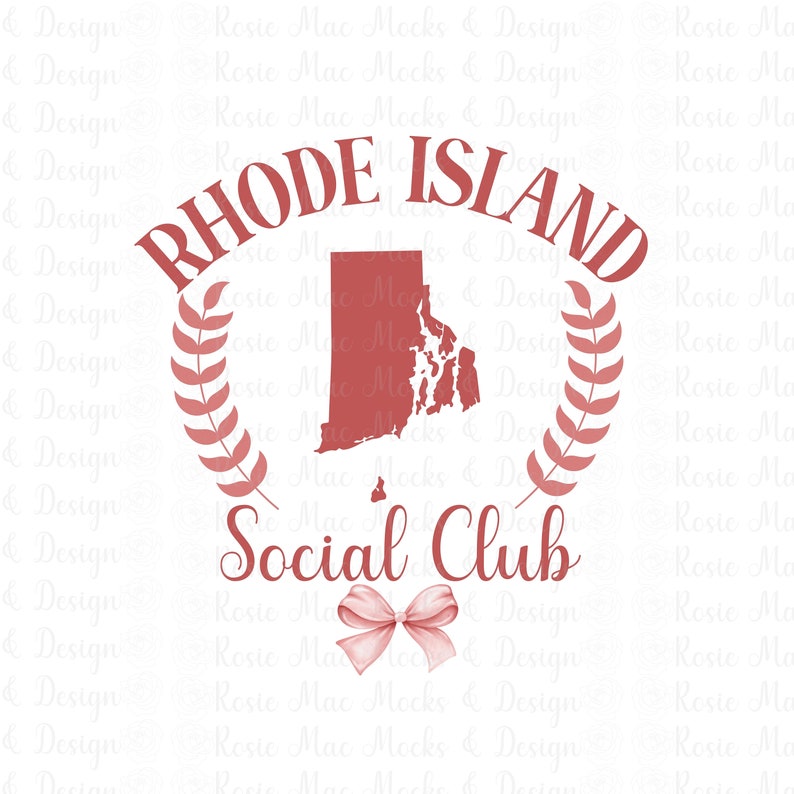 Coquette Rhode Island PNG Preppy Social Club Digital Download Cute ...