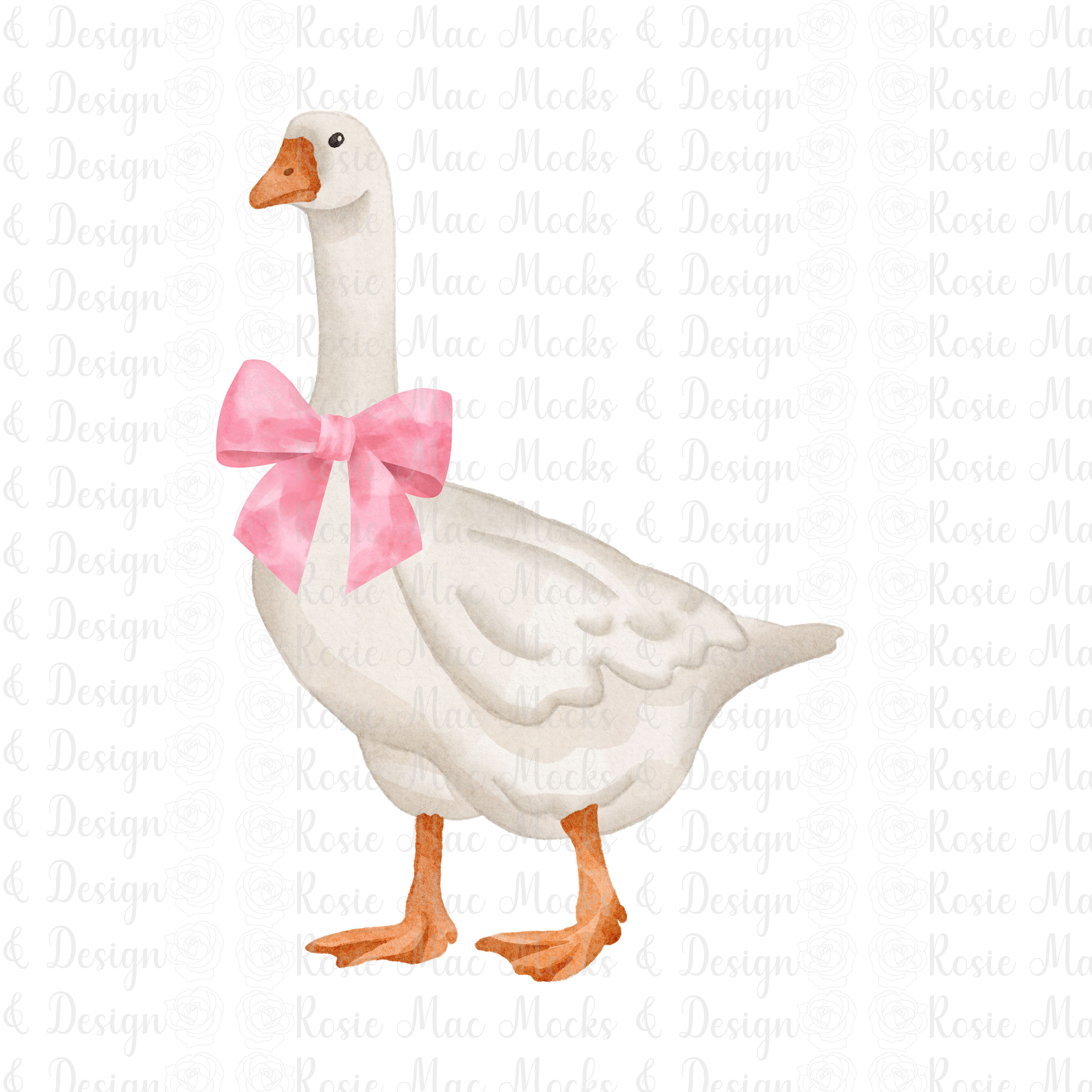 Coquette Goose PNG Cute Watercolor Farm Graphic Funny Vintage Baby Zoo ...