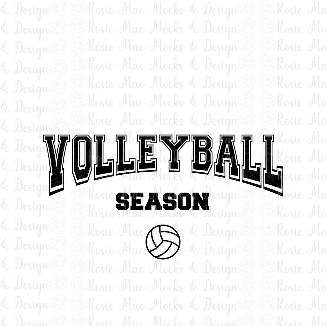 Volleyball Season PNG Preppy Volleyball Digital Downloads Collegiate ...
