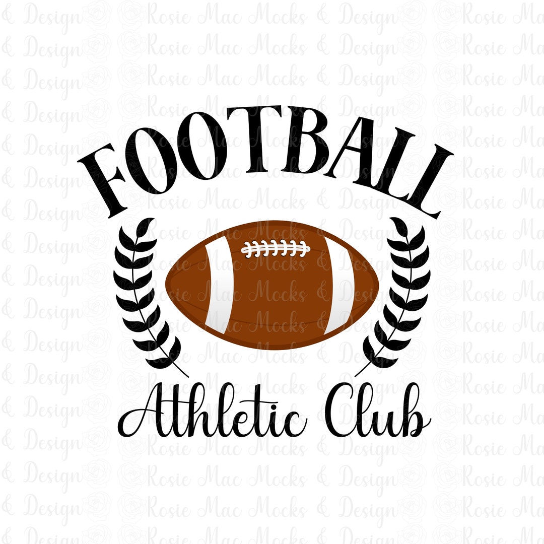 Football PNG Preppy Athletic Club Digital Download for Sports Mom ...