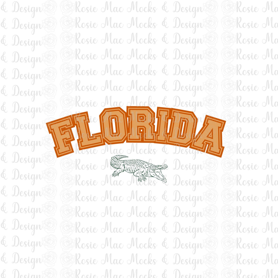 Collegiate Florida PNG Preppy Florida PNG Retro Alligator Sublimation ...