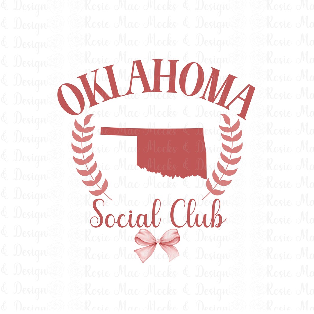 Coquette Oklahoma PNG Preppy Social Club Digital Download Cute Girls ...