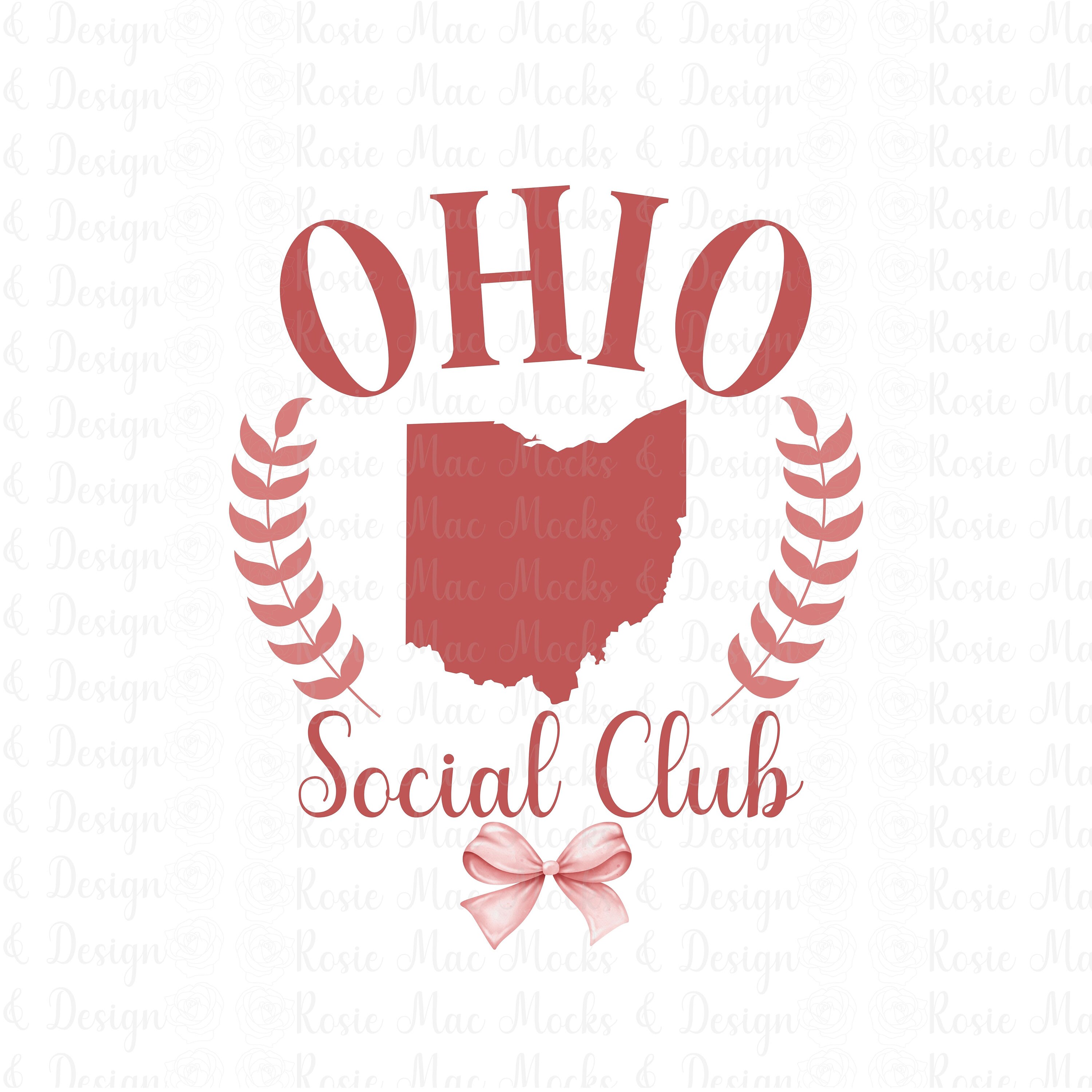 Coquette Ohio PNG Preppy Social Club Digital Download Cute Girls Only ...