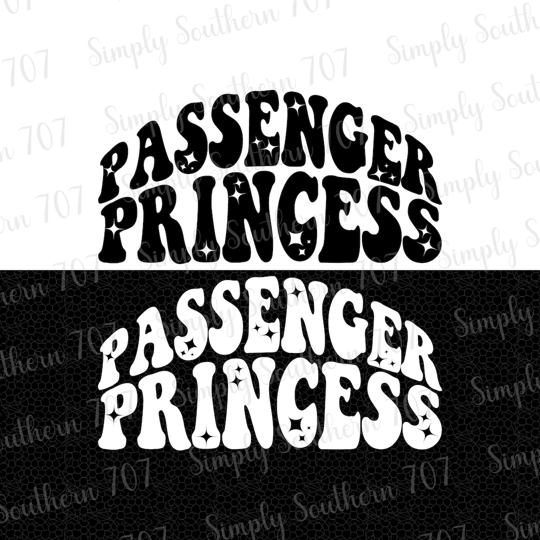 Passenger Princess PNG Funny Graphic Digital Downloads PNG Download ...