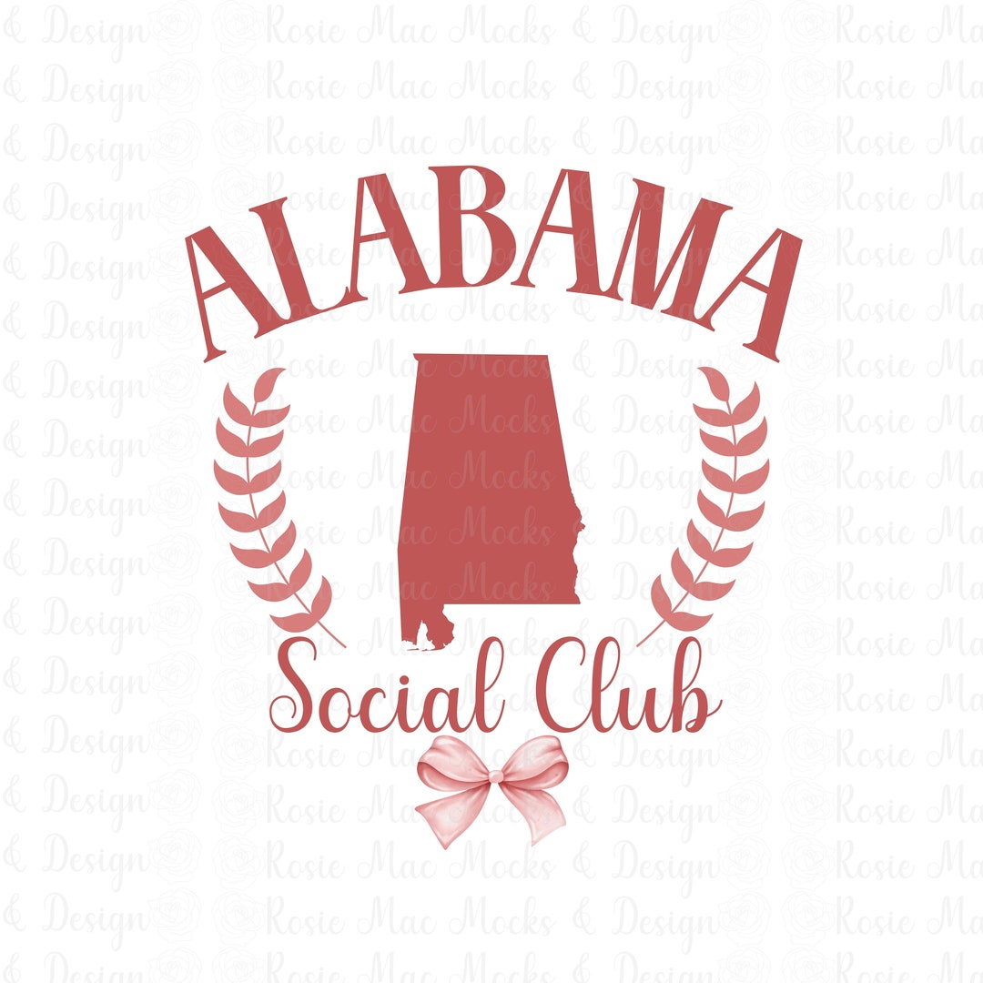 Coquette Alabama PNG Preppy Social Club Digital Download Cute Girls ...