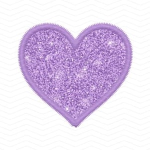 Faux Sequin Heart PNG Faux Emboidery Sparkly Valentine's Day Graphic ...