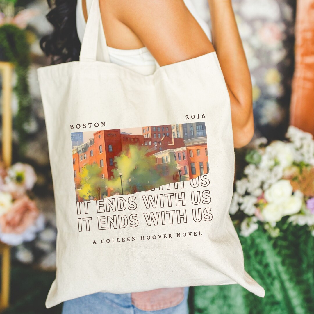It Ends With Us Aesthetic Tote Bag Downtown Girl Colleen Hoover Gift ...
