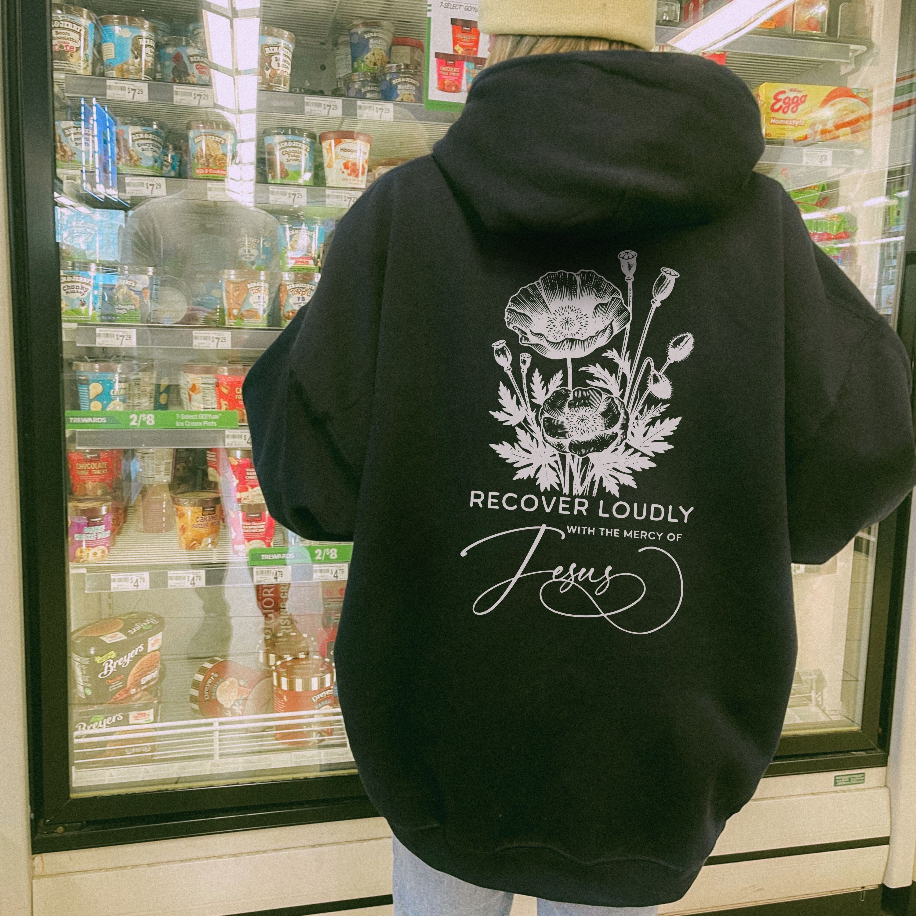 Addiction Recovery Hoodie Christian Hoodie Jesus Loves You Faith Over ...