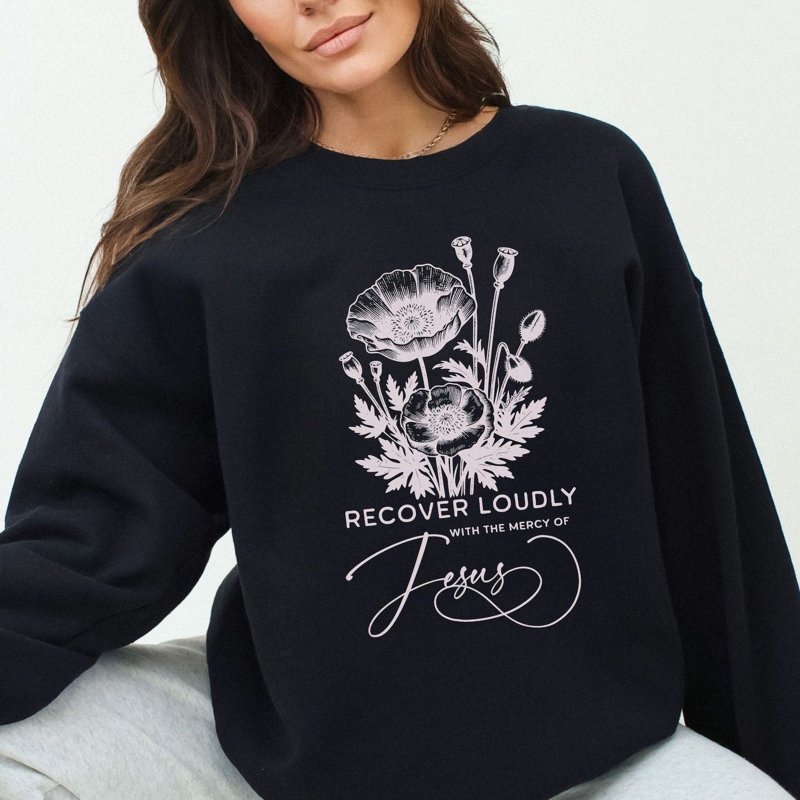 Addiction Recovery Jesus Hoodie Christian Sweatshirt Get Well Soon Gift ...