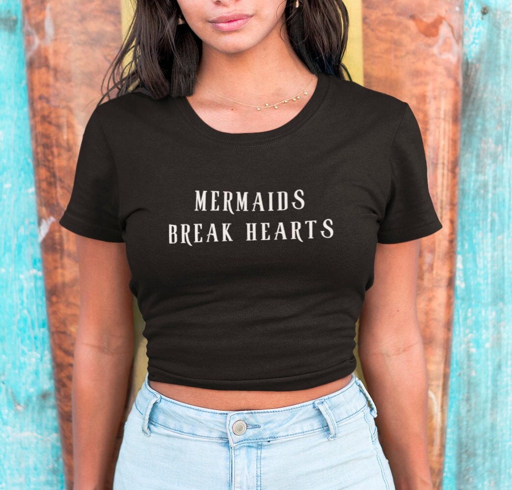 Mermaid Crop Top Mermaid Top Coconut Girl Mermaid Shirt Coconut Girl ...