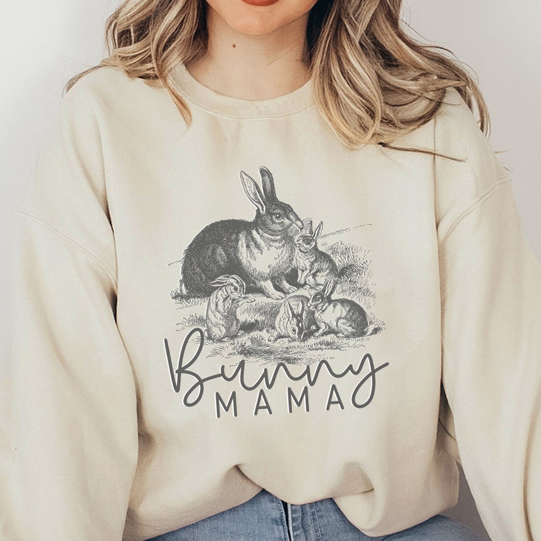 Rabbit Sweater Bunny Sweater Rabbit Sweatshirt Cottage Core Shirt ...