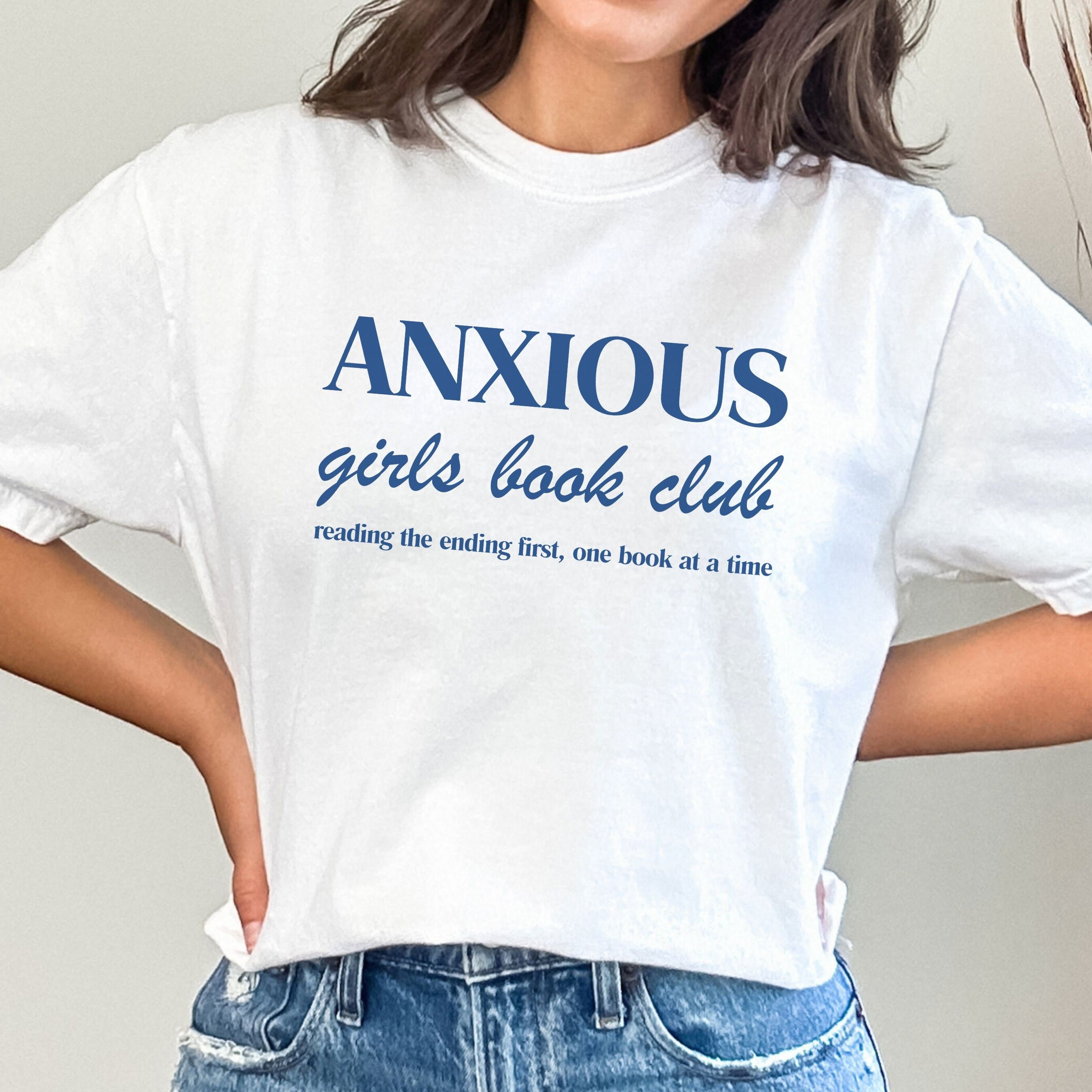 Retro Bookish Mental Health Booktok Clothes Book Lover Shirt Book Nerd ...